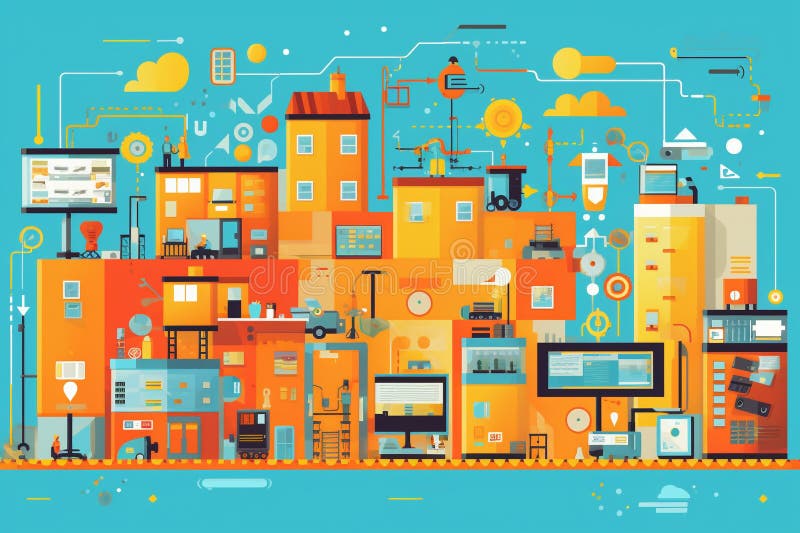 An Interconnected Web of Diverse it Professionals Collaborating on a ...