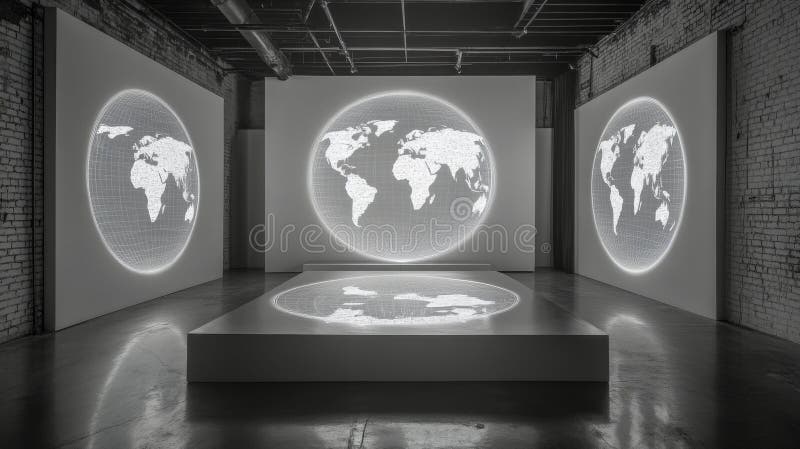 Interactive World Map Installation Engaging Visitors with a Dynamic ...