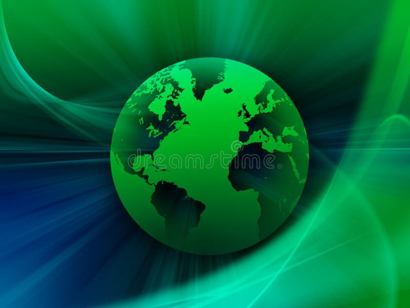 Dynamic 3d World Globe Background Stock Vector - Illustration of design ...