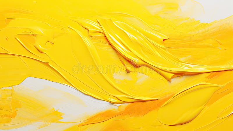 Dynamic Yellow Paint Strokes Stock Illustration - Illustration of ...