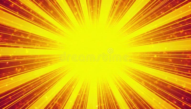 Dynamic Yellow Rays, Abstract Comic Book Backdrop, Sunshine, Bright ...