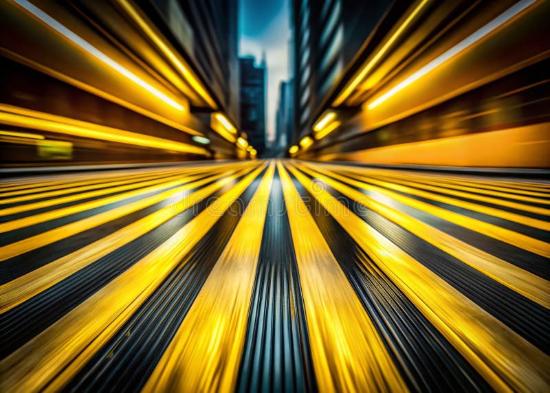 Dynamic Yellow Stripes Against a Striking Black Background a 4K ...