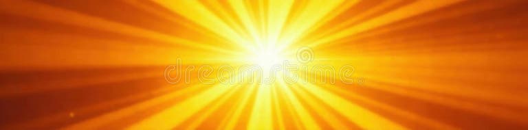 Dynamic Yellow Sun Rays, Exploding from Center , Illustration ...
