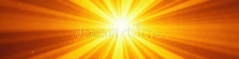 Dynamic Yellow Sun Rays, Exploding from Center , Illustration ...