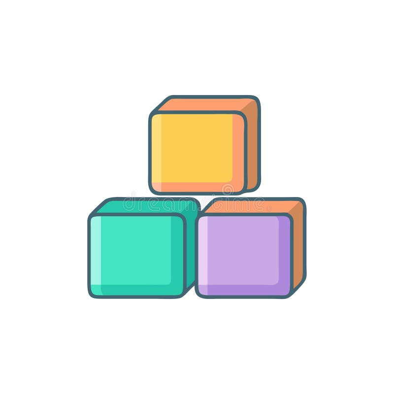 Dynamic Yoga Blocks Icon stock illustration. Illustration of support ...