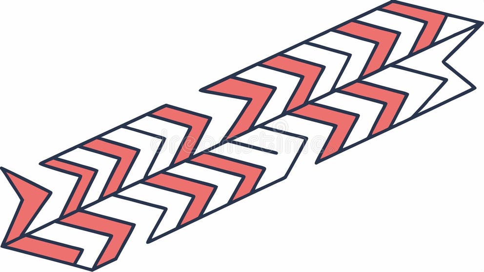 Dynamic Zigzag Arrow Design, Symbolizing Progress, Path, Direction, Vector Design Generative AI ...
