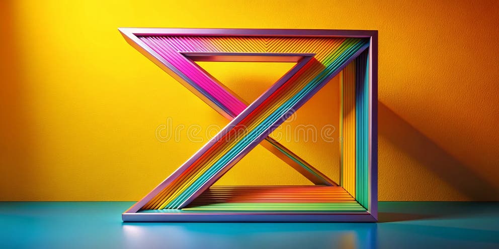 Dynamic ZShaped Geometric Abstract Design a Modern Visual Exploration ...