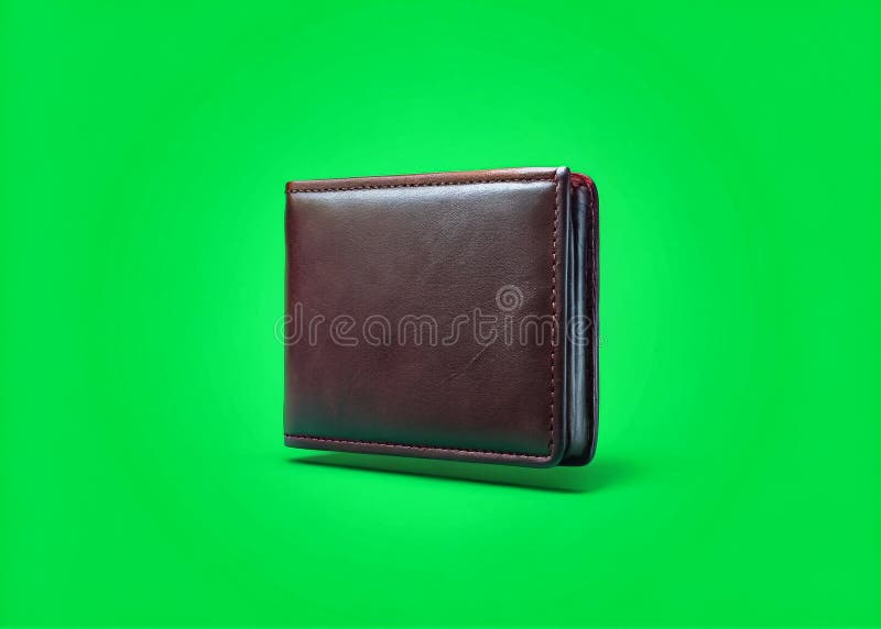Dynamically Animated Dark Wallet on Green Screen a 4K Isolated Digital ...