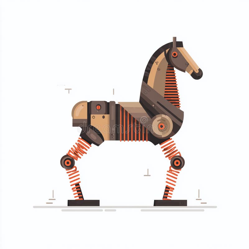 Dynamically Designed Horse Vector Springy Legs Flat Style Perfect for ...