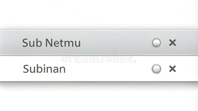 Dynamically Expanding Menu Bar AI Generated Stock Illustration ...