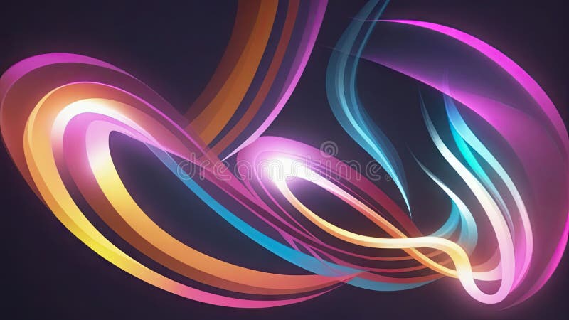 Dynamically Swirling Light Flashes and Glowing Effects Create a ...