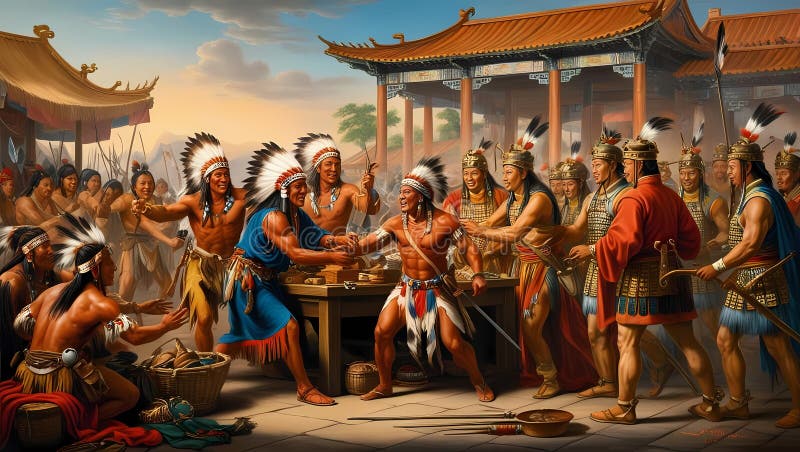 The Dynamics of Trade War Tensions 25 Stock Illustration - Illustration ...