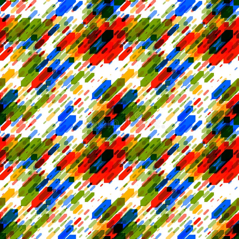 Dynamisch Abstract Naadloos Patroon Stock Illustratie - Illustration of ...