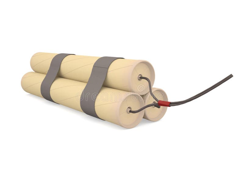 Dynamite stock illustration. Illustration of explosion - 19335717