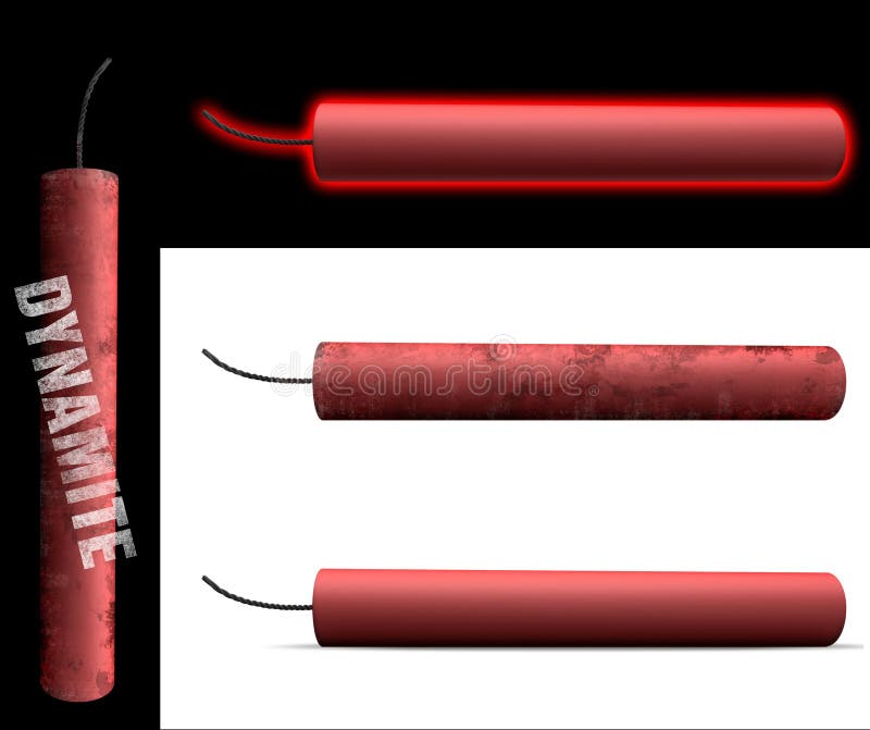 Analog Dynamite Illustration Stock Vector - Illustration of bomb, time ...