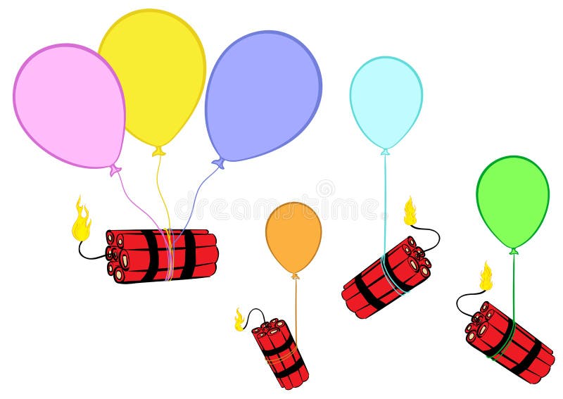 Balloons Dynamite Stock Illustrations – 48 Balloons Dynamite Stock ...