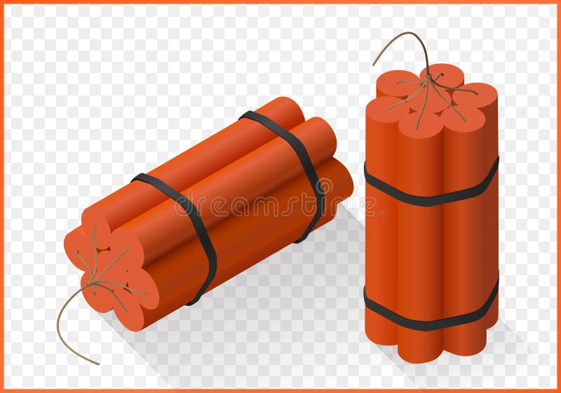 Dynamite Bomb Isometric Flat Vector Stock Illustrations – 113 Dynamite ...