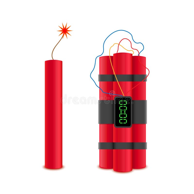 Dynamite bombs stock vector. Illustration of explosive - 112102416