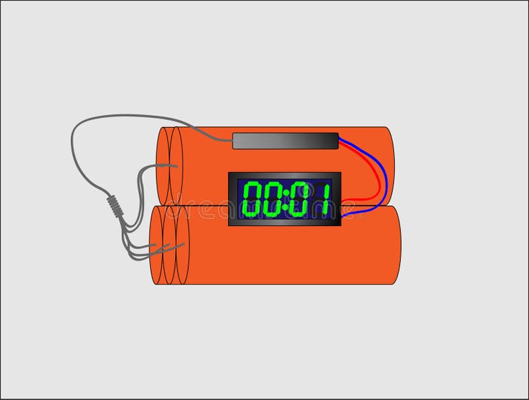 Dynamite Countdown stock illustration. Illustration of display - 64538423
