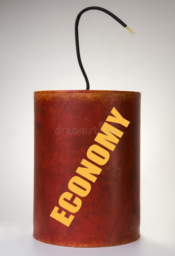 Dynamite Depicts Economic Danger Stock Photo - Image of money, broke ...