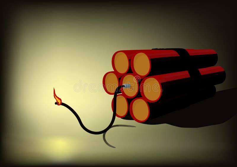 Dynamite Explosion Cartoon Illustration Stock Vector - Illustration of ...