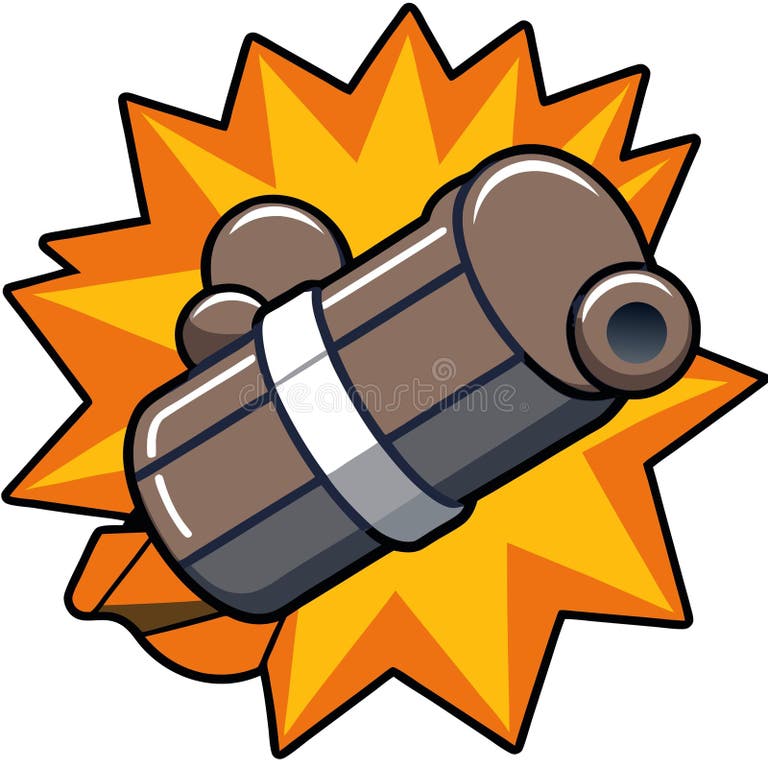 Dynamite Explosive Cartoon Vector Icons Illustration. Flat Cartoon ...