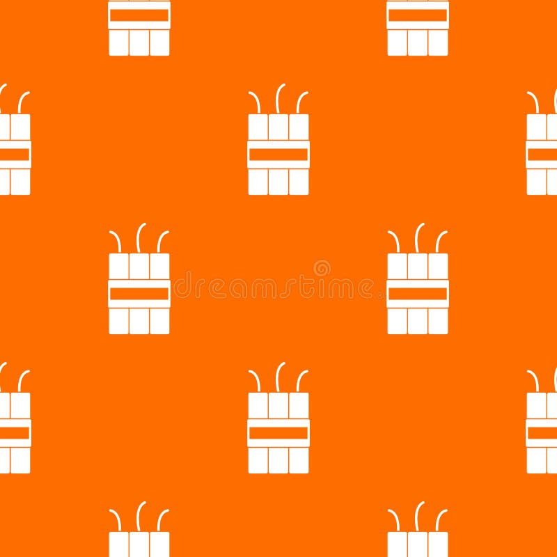 Dynamite Explosives Pattern Seamless Stock Vector - Illustration of ...
