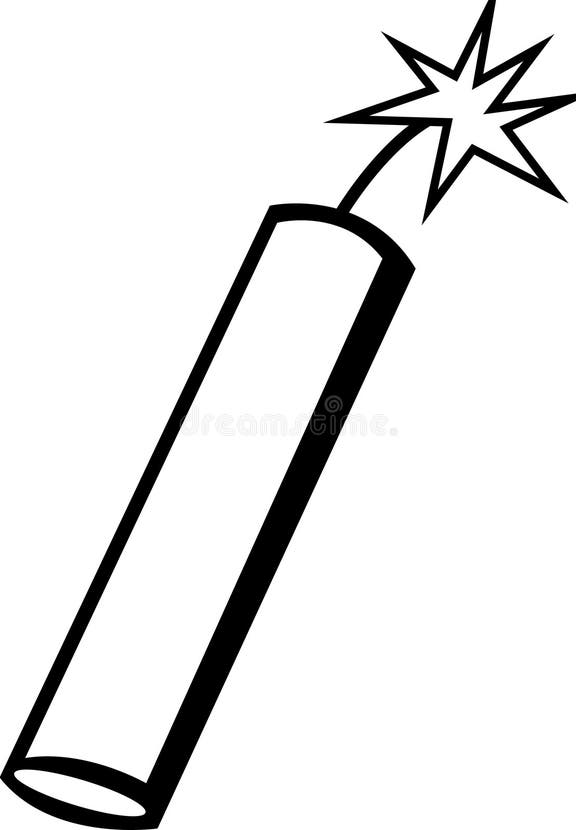 Dynamite or Fireworks Vector Illustration Stock Vector - Illustration ...