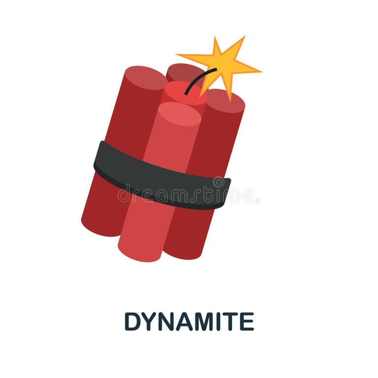 Dynamite Flat Icon. Color Simple Element from Weapon Collection ...