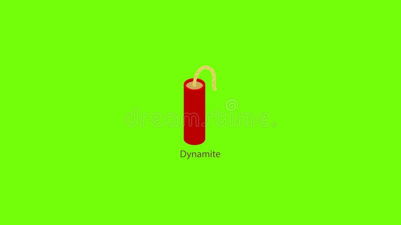 Dynamite icon animation stock footage. Video of isometric - 217968448
