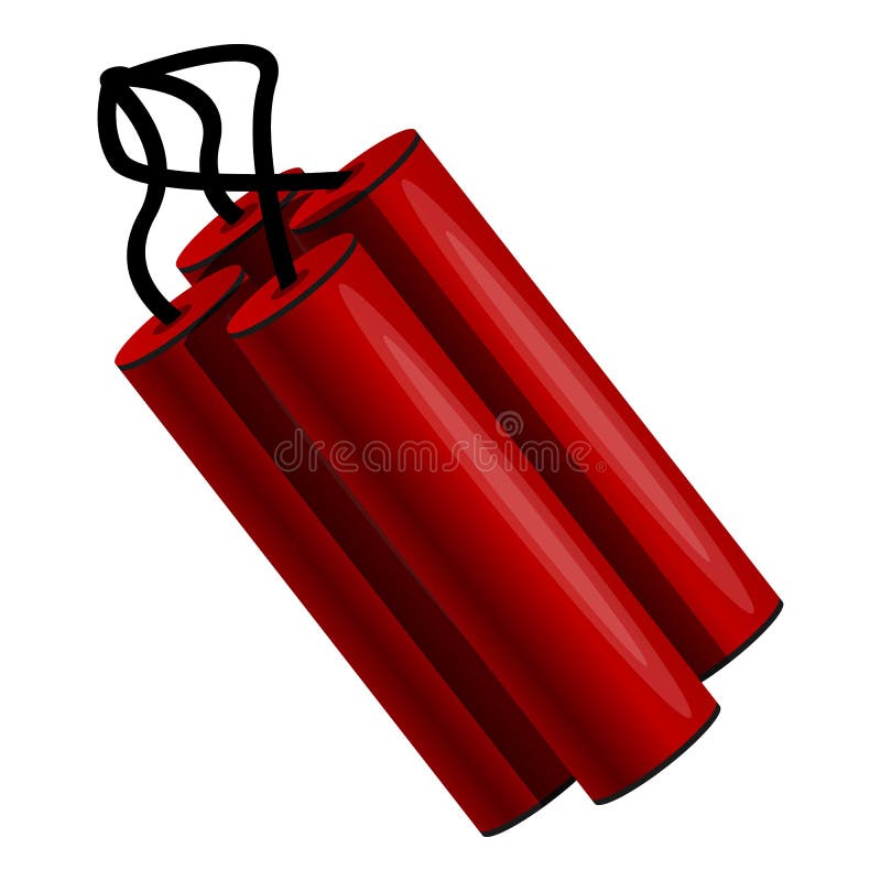 Dynamite Icon, Cartoon Style Stock Vector - Illustration of bomb ...