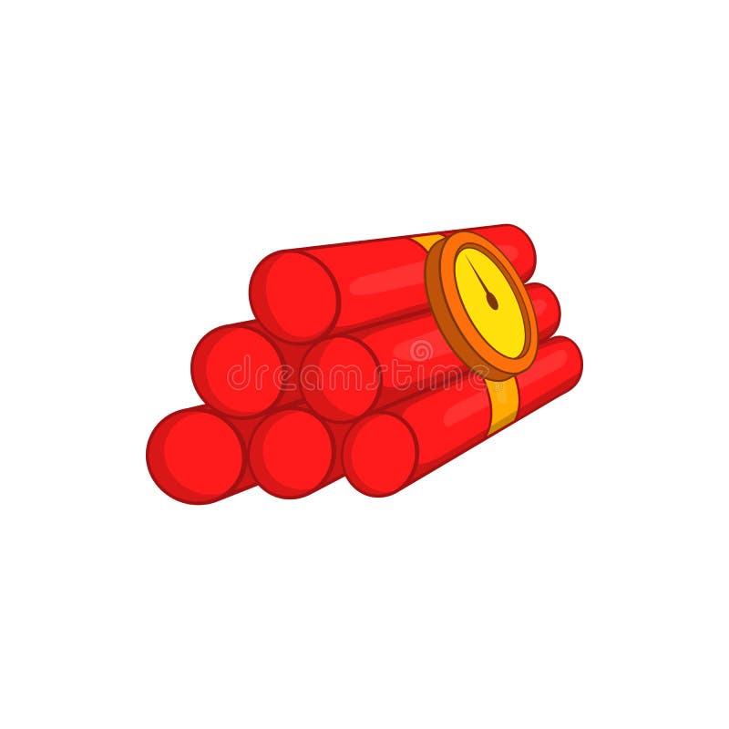 Dynamite Icon, Cartoon Style Stock Vector - Illustration of dynamite ...