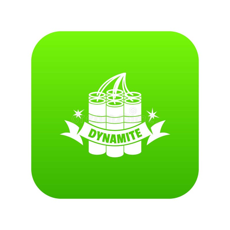 Dynamite Icon, Black Monochrome Style Stock Vector - Illustration of ...