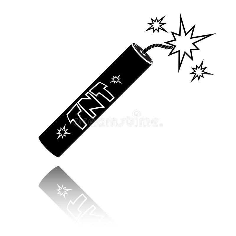 Dynamite icon stock vector. Illustration of white, explosive - 39931872
