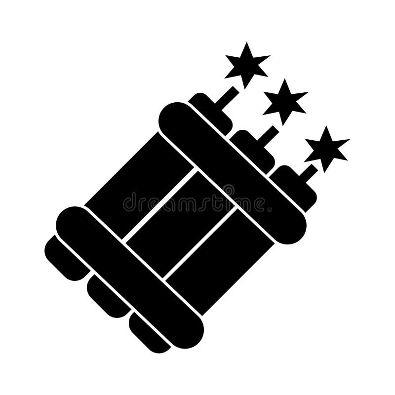 Dynamite icon vector stock vector. Illustration of wire - 281594401