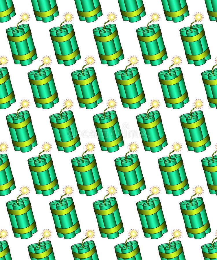 Dynamite pattern stock vector. Illustration of high, destruction - 47129028