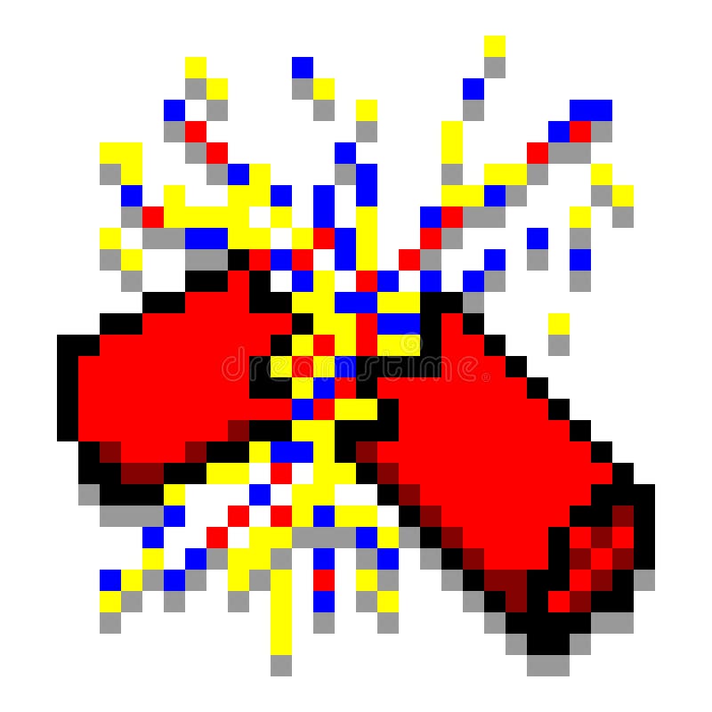 Dynamite pixel art stock illustration. Illustration of pixelart - 258120804