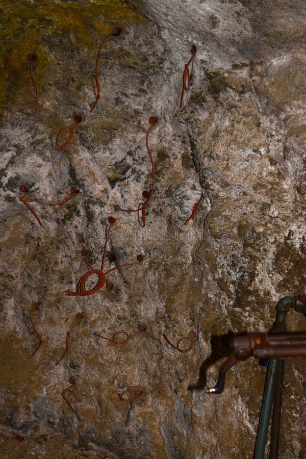 Dynamite in Rock of an Old Gold Mine Stock Photo - Image of explosive ...