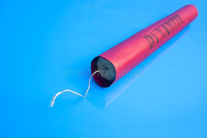 Lit Dynamite Stick on the Floor Stock Image - Image of detonating ...