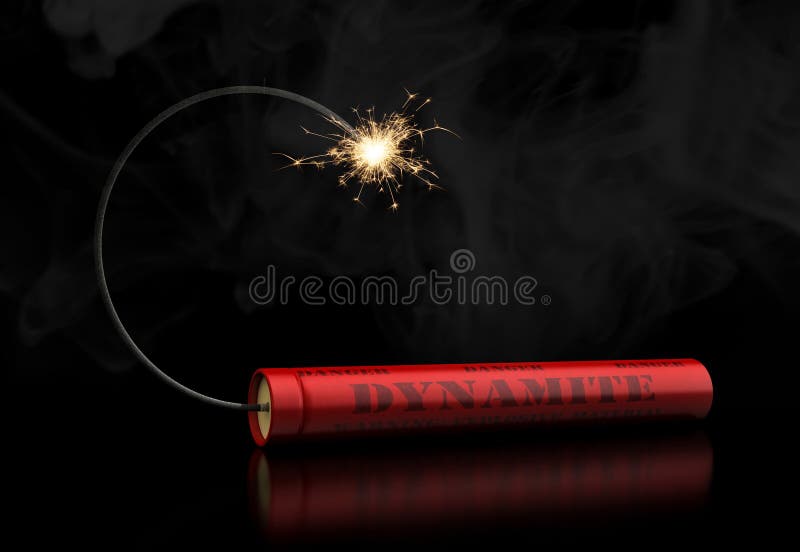 Dynamite Stick or Fireworks Vector Illustration Stock Vector ...