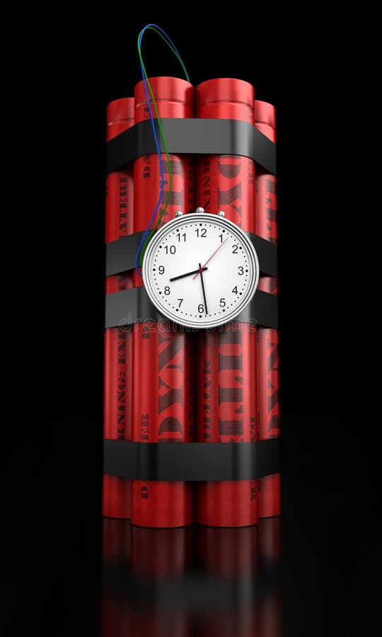 Dynamite stick stock illustration. Illustration of bomb - 175815805