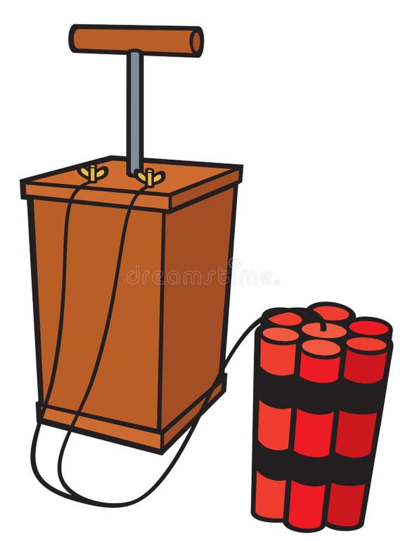 Dynamite Sticks and Detonator Vector Stock Vector - Illustration of ...