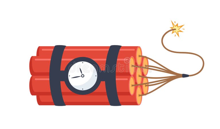 Dynamite Burning Stick Vector Object Stock Illustrations – 142 Dynamite ...