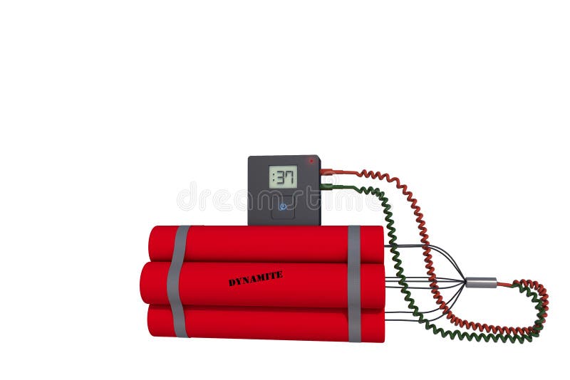 Dynamite time bomb stock photo. Illustration of extortion - 17377840