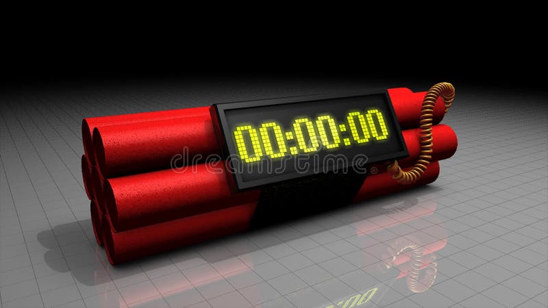 Dynamite Time Counter, Bomb, Digital. Stock Footage - Video of bomb ...