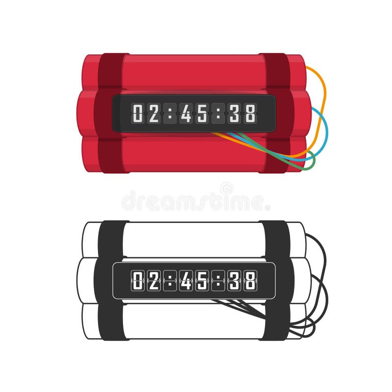 Dynamite Bomb Digital Timer Stock Illustrations – 216 Dynamite Bomb ...
