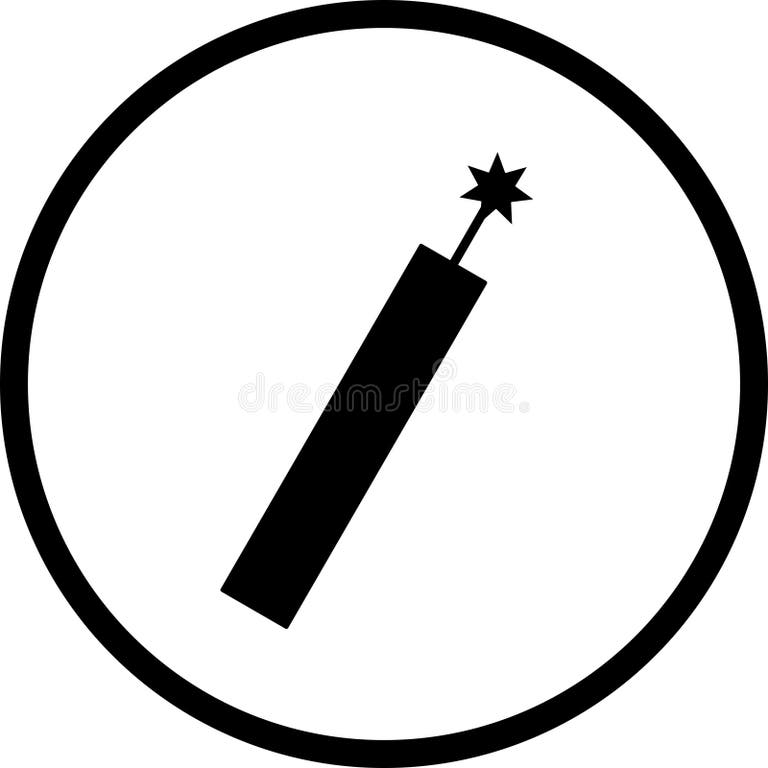 Dynamite vector symbol stock vector. Illustration of spark - 7636068