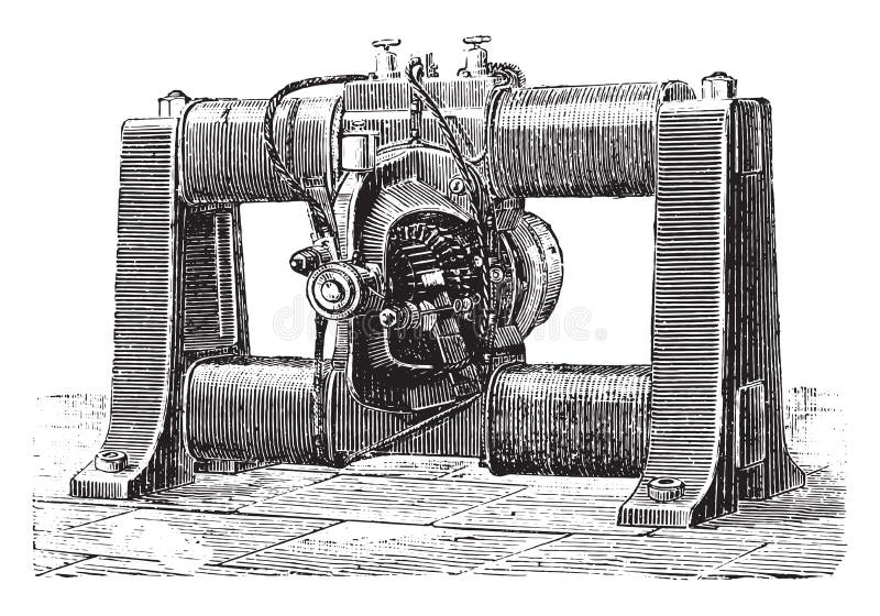 Dynamo Phoenix, Vintage Engraving Stock Vector - Illustration of metal ...