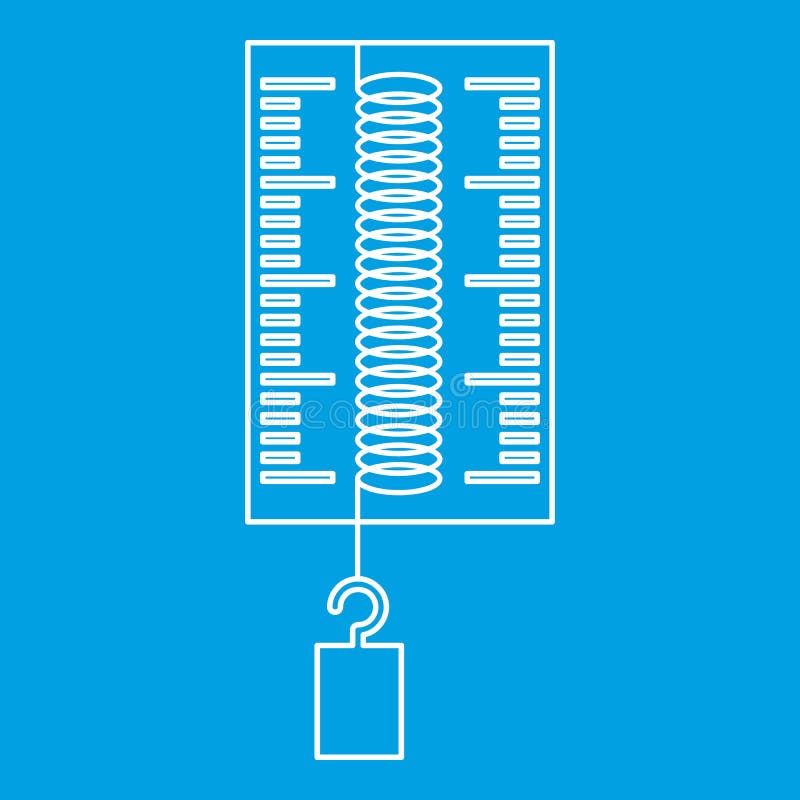 Dynamometer with a Hook Icon, Outline Style Stock Vector - Illustration ...