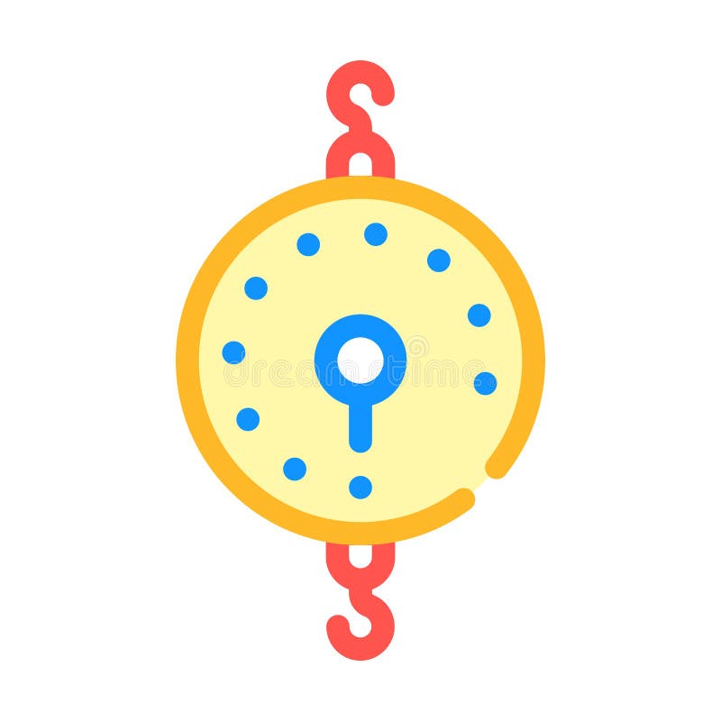 Dynamometer Measuring Equipment Color Icon Vector Illustration Stock ...